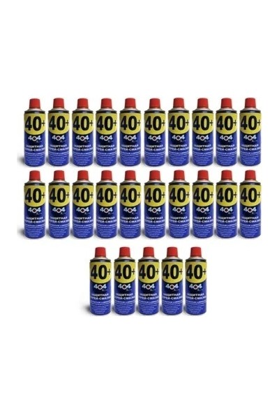 404 40+ Koruyucu Yağlayıcı Sprey 400 ml 25'li 404 40+ Koruyucu Yağlayıcı Sprey 400 ml 25'li