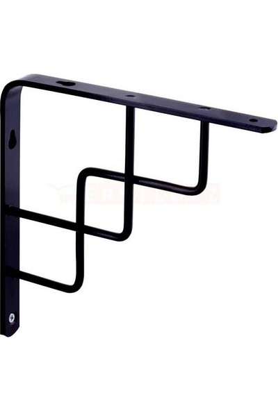 Arwino 2 Adet 15 cm x 15 cm Siyah Menderes Raf Altı Aparatı L Konsol Perforje Duvar Rafı Ferforje Arwino 2 Adet 15 cm x 15 cm Siyah Menderes Raf Altı Aparatı L Konsol Perforje Duvar Rafı Ferforje