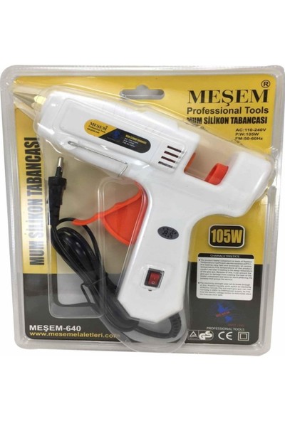 Evim Shopping Meşem 105 W Profesyonel Sıcak Silikon Tabanca Düğmeli