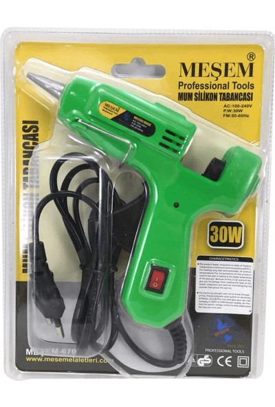 Evim Shopping Meşem 30 W Profesyonel Silikon Tabancası İnce Mum Silikon Evim Shopping Meşem 30 W Profesyonel Silikon Tabancası İnce Mum Silikon