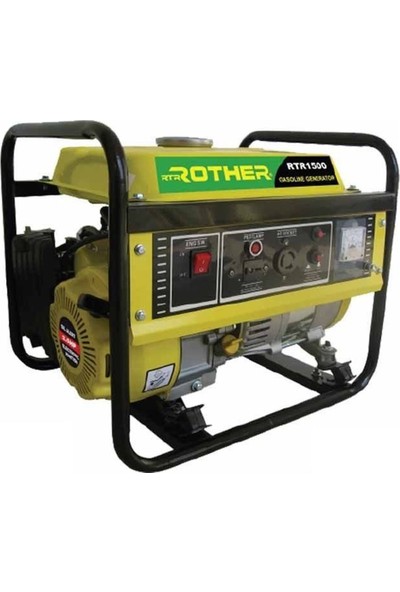 Rother Rother Rtr1500 Benzinli Jeneratör Monofaze 1.1Kw Rother Rother Rtr1500 Benzinli Jeneratör Monofaze 1.1Kw