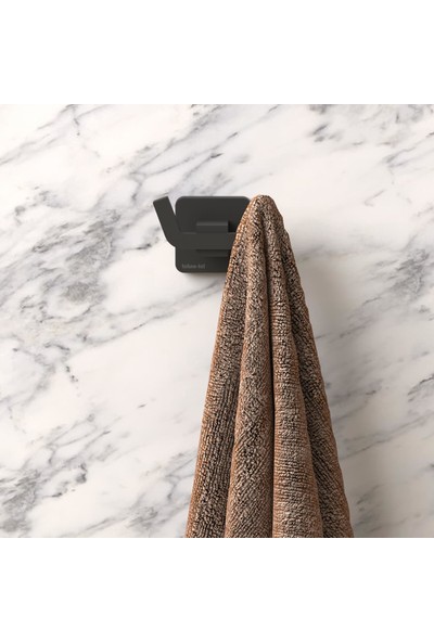 Tekno-tel ÖMÜR BOYU PASLANMAZ BANYO HAVLU ASKI MAT SİYAH MG336 Tekno-tel ÖMÜR BOYU PASLANMAZ BANYO HAVLU ASKI MAT SİYAH MG336