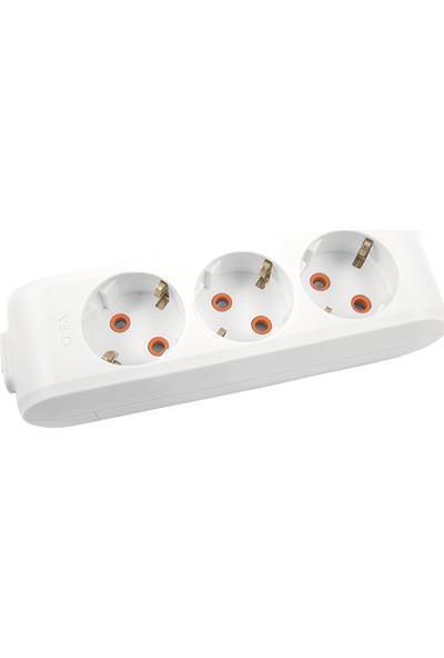 Viko Multi-Let Üçlü Priz Topraklı Klemensli Çocuk Korumalı