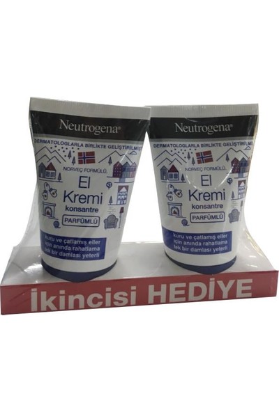 Neutrogena Parfümlü El Kremi 50 ml + Ikincisi Hediye