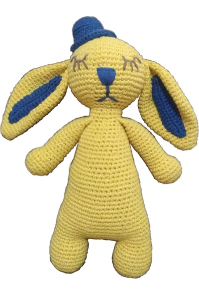 Uyku Arkadaşı Fanatik Fenerli Sarı Lacivert Amigurumi Tavşan Rabiş Uyku Arkadaşı Fanatik Fenerli Sarı Lacivert Amigurumi Tavşan Rabiş