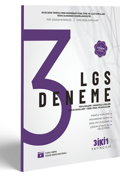 Lgs 3 Deneme 321 Yayıncılık