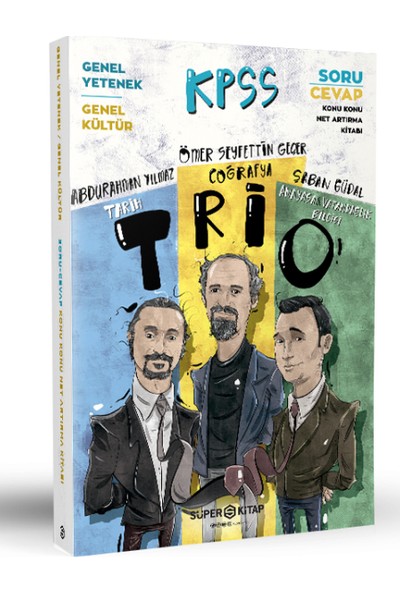 Kpss Trio Genel Yetenek Genel Kültür Soru Cevap Net Artırma Kitabı Süper Kitap