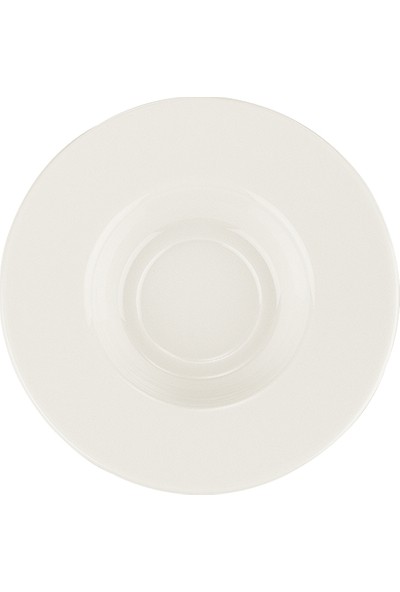 Bonna Krem Porselen Rita Çay Tabağı 12 Adet