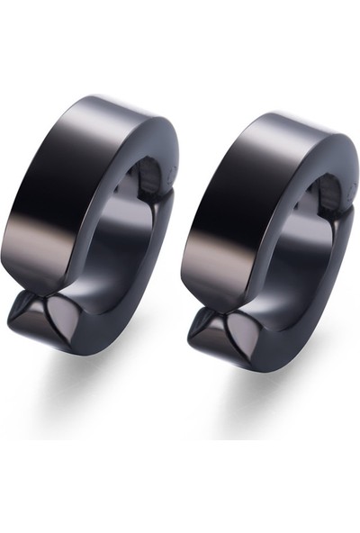 Axexuar Çelik Sıkıştırmalı Kalın Unisex Halka Küpe Deliksiz Kulaklara Axexuar Çelik Sıkıştırmalı Kalın Unisex Halka Küpe Deliksiz Kulaklara