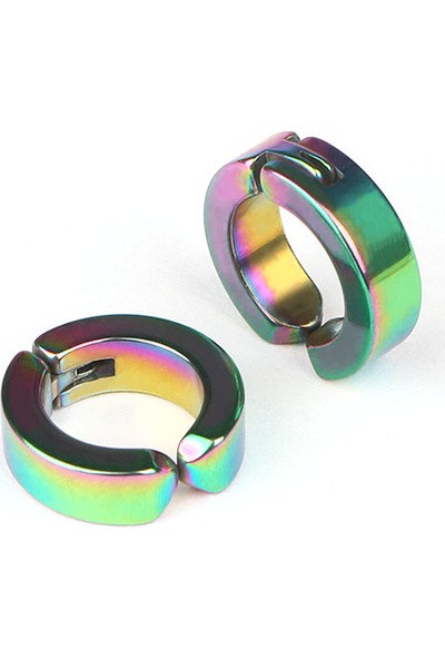 Axexuar Çelik Sıkıştırmalı Kalın Unisex Halka Küpe Deliksiz Kulaklara Axexuar Çelik Sıkıştırmalı Kalın Unisex Halka Küpe Deliksiz Kulaklara