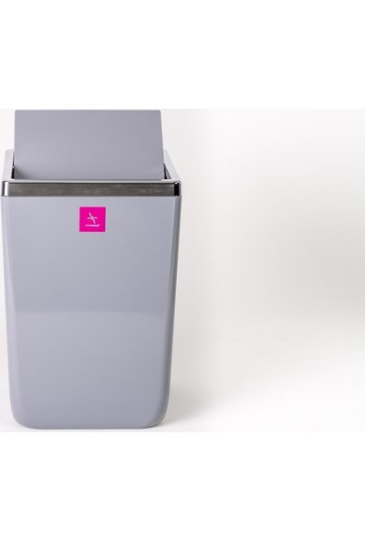 Primanova Toskana Çöp Kovası 6lt Gri M-SA05-07