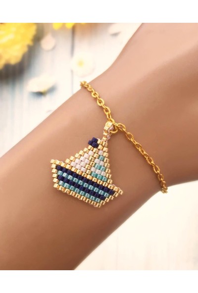 Miyuki Yelkenli Gemi Model Bileklik Miyuki Yelkenli Gemi Model Bileklik