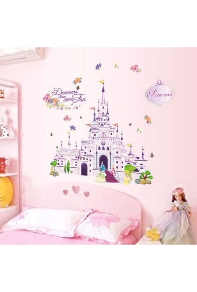 Crystal Kids Kız Çocuk Odası Prenses Şatosu Duvar Sticker