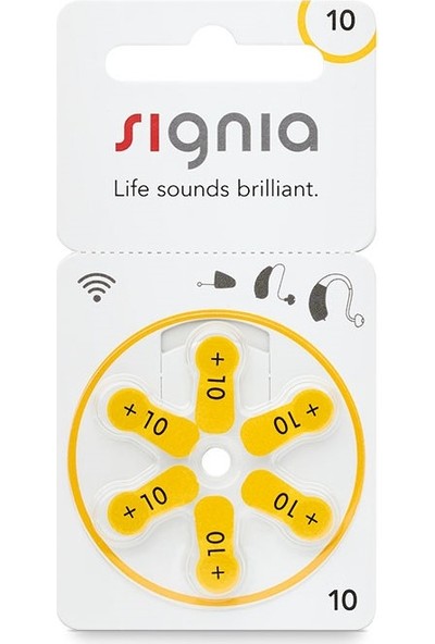 Signia 10 Numara Işitme Cihazı Pili 60'lı Signia 10 Numara Işitme Cihazı Pili 60'lı
