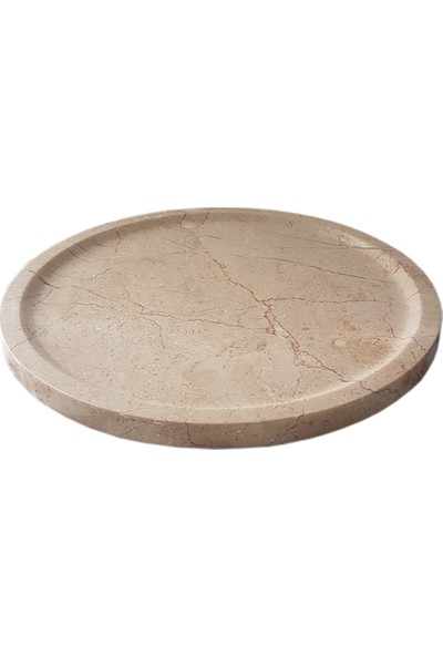 Toodecor Mermer Sunum Tabağı - Bej 25 cm Toodecor Mermer Sunum Tabağı - Bej 25 cm
