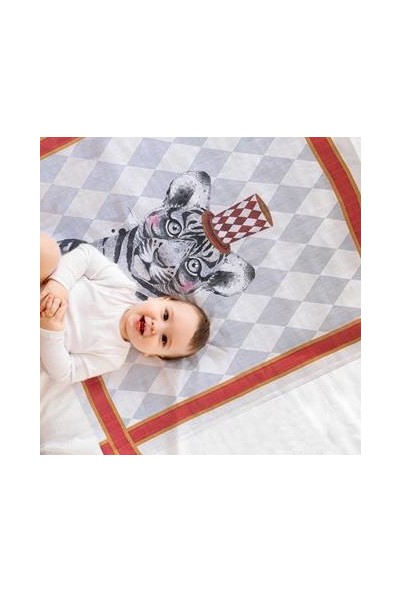 Nilue Pamuk Fashıon Tıger Müslin Örtü