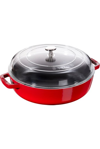 Staub Cam Kapaklı Döküm Sote Tenceresi