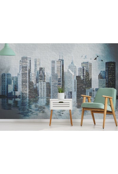 Dijiwork Şehir Temalı Duvar Posteri
