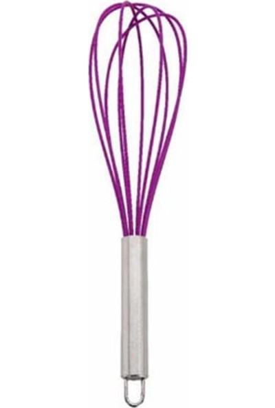 Sas Metal Saplı Silikon Çırpıcı Mor