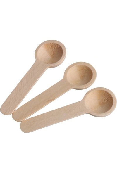 Balsa Küçük Ağaç Ölçek Kaşığı 6lı
