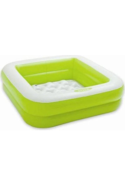 Intex Vardem Mini Kare Şişme Taban Havuz 86 x 86 x 25 cm Yeşil