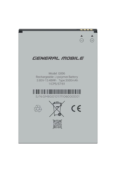 General Mobile Gm 8 Go / Gm 9 Go 3500 Mah Batarya