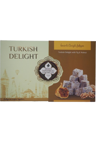 Meşhur Safranbolu Lokumcusu Incirli Cevizli Lokum 400 gr Meşhur Safranbolu Lokumcusu Incirli Cevizli Lokum 400 gr