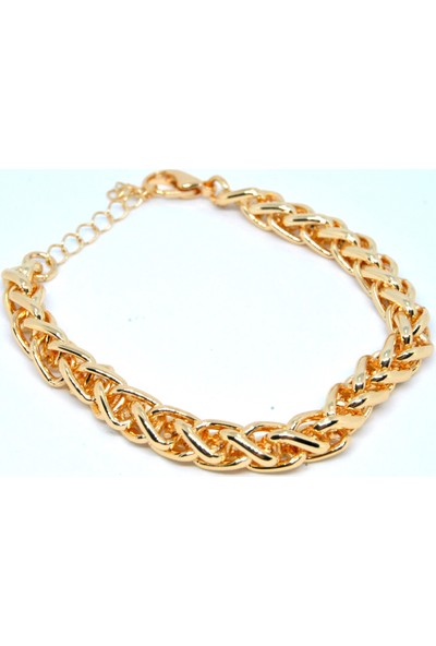 Supra Silver Hasır Örme Çelik Gold Serisi Bileklik