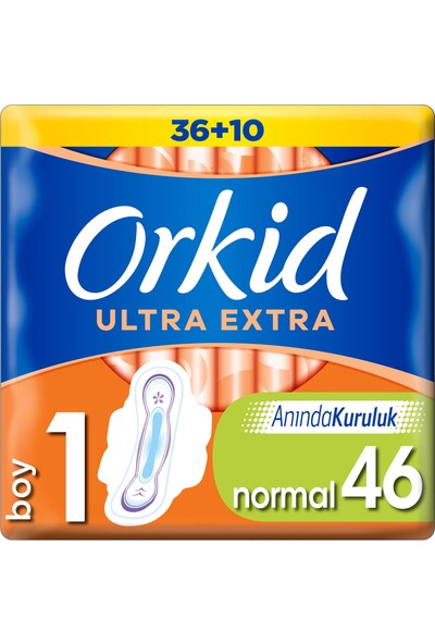 Orkid Ultra Extra Normal 46 Adet Süper Fırsat Paketi Hijyenik Ped Orkid Ultra Extra Normal 46 Adet Süper Fırsat Paketi Hijyenik Ped