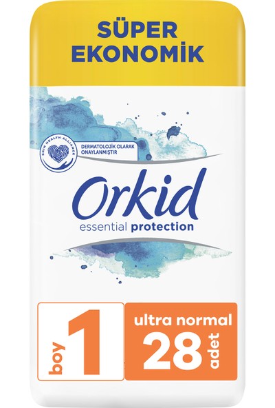Orkid Essentials Protection Hijyenik Ped Süper Ekonomik Paket Normal 28 Ped Orkid Essentials Protection Hijyenik Ped Süper Ekonomik Paket Normal 28 Ped