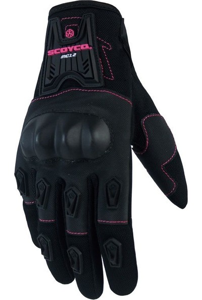 Scoyco Bayan Eldiven Parmaklı Mc12W La Siyah Xl