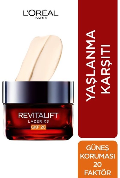 L'Oréal Paris Revitalift Lazer X3 Leke ve Kırışıklık Karşıtı Bakım GKF20