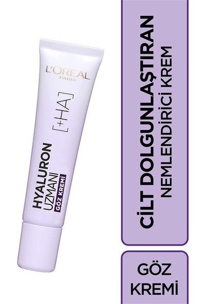 L'oréal Paris Hyaluron Uzmanı Cilt Dolgunlaştıran Nemlendirici Göz Kremi 15ML L'oréal Paris Hyaluron Uzmanı Cilt Dolgunlaştıran Nemlendirici Göz Kremi 15ML