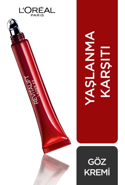 L'Oréal Paris Revitalift Lazer X3 Yaşlanma Karşıtı Göz Bakım Kremi
