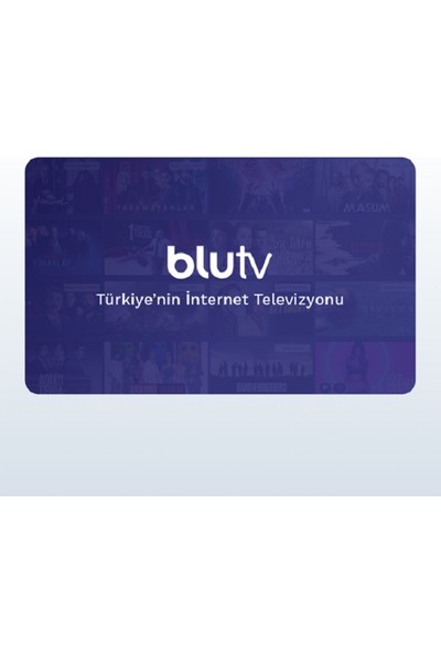 BluTV 1 Aylık 100 Adet Kod