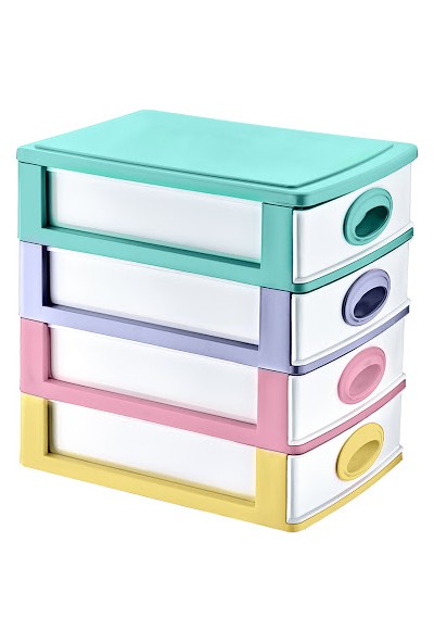 Plastart DW115 Kutu Çekmeceli Organizer 4'lü