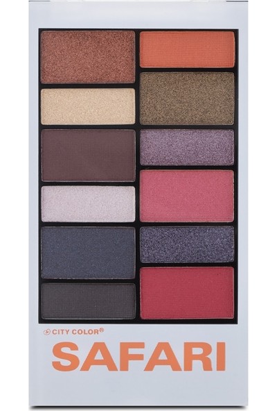 City Color Safari Far Paleti 12'li City Color Safari Far Paleti 12'li