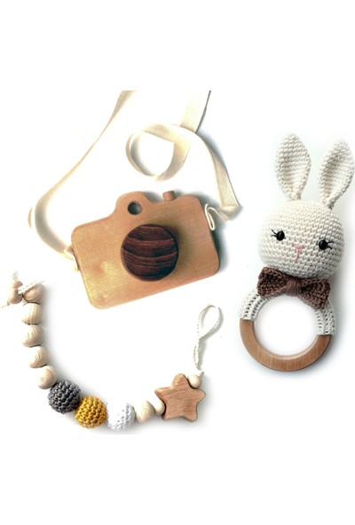 Yedice Oyuncak Tavşanlı Bebek Seti