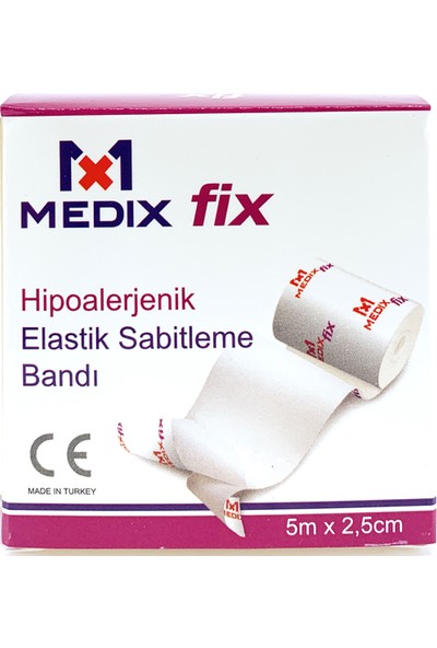 Medix Elastik Sabitleme Bandı 5 x 2.5 cm Medix Elastik Sabitleme Bandı 5 x 2.5 cm