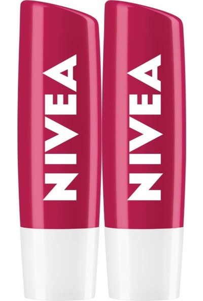 Nivea Kiraz Dudak Bakım Kremi 4,8 G x 2 Avantajlı Paket Nivea Kiraz Dudak Bakım Kremi 4,8 G x 2 Avantajlı Paket