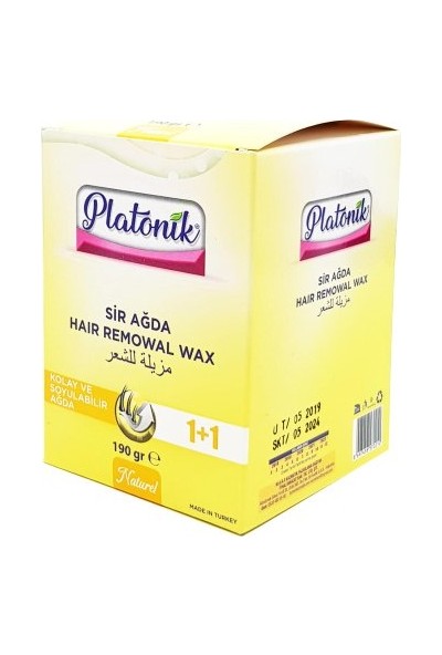 Platonik Cezve Sır Ağda 1+1 Naturel 190 gr Platonik Cezve Sır Ağda 1+1 Naturel 190 gr
