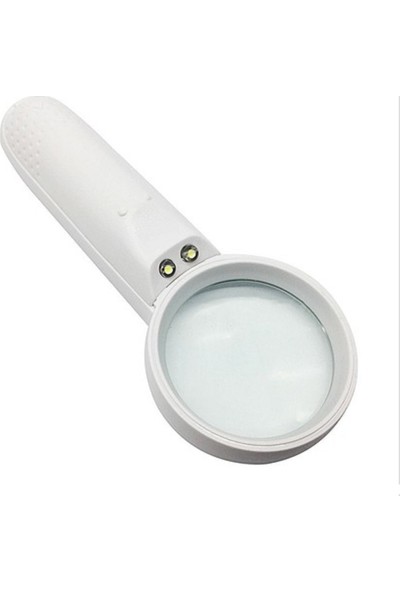 Reko Işıklı 3x 2 LED El Tipi Büyüteç Mercek 75 mm Reko Işıklı 3x 2 LED El Tipi Büyüteç Mercek 75 mm