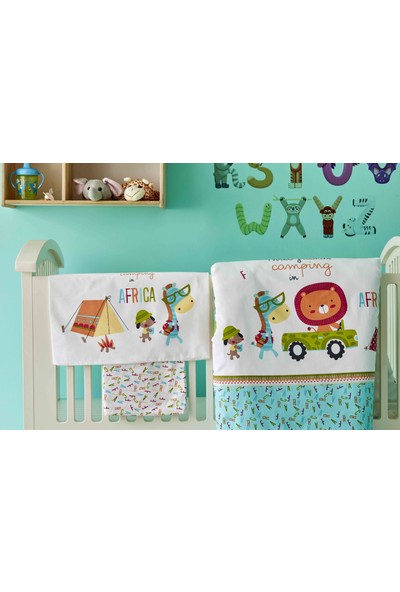 Karaca Home Camping Turkuaz Pamuk Bebek Nevresim Takımı Karaca Home Camping Turkuaz Pamuk Bebek Nevresim Takımı