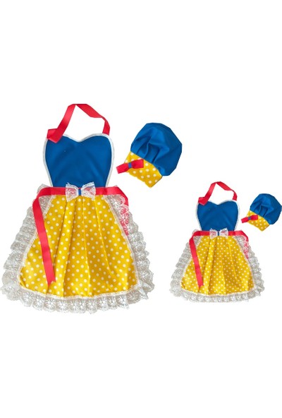 Duck Anne Çocuk Şapkalı Mutfak Önlüğü Aşçı Önlüğü 7 - 8 Yaş