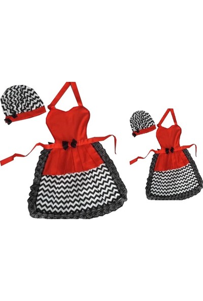 Duck Anne Çocuk Şapkalı Mutfak Önlüğü Aşçı Önlüğü 7 - 8 Yaş