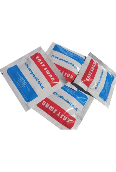 Easy Alkollü Mendil %70 Ipa, Cilt Temizleme Mendili 100 Adet