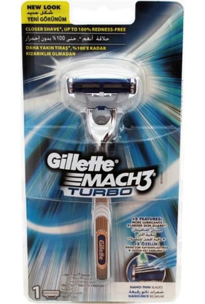 Gillette Gilette Mach3 Turbo 1 Up Tıraş Makinesi Gillette Gilette Mach3 Turbo 1 Up Tıraş Makinesi