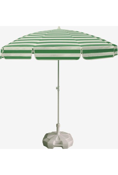 Ods Çizgili Plaj Şemsiyesi 20 lt Bidonlu