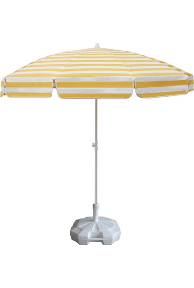 Ods Çizgili Plaj Şemsiyesi 20 lt Bidonlu