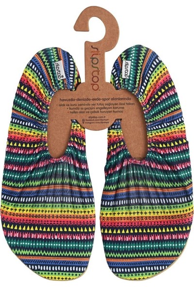 Slipstop Ethnic Kadın Kaydırmaz Ayakkabı - Patik